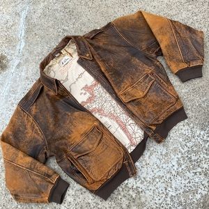M. Julian | Jackets & Coats | Vintage M Julian Og Bomber Jacket W Silk ...